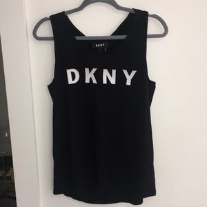 Dkny | Tops | Nwt Brand New Dkny Black And White Tank With Logo | Poshmark